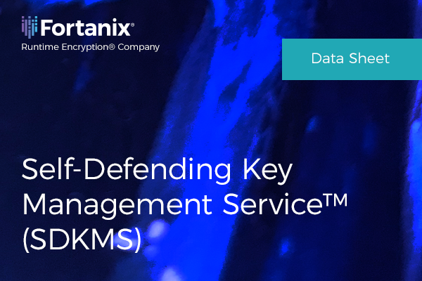 Fortanix Self Defending Key Management Service Sdkms
