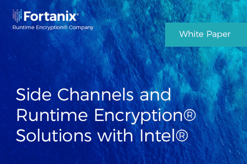 Side Channels and Runtime Encryption® Solutions with Intel® SGX